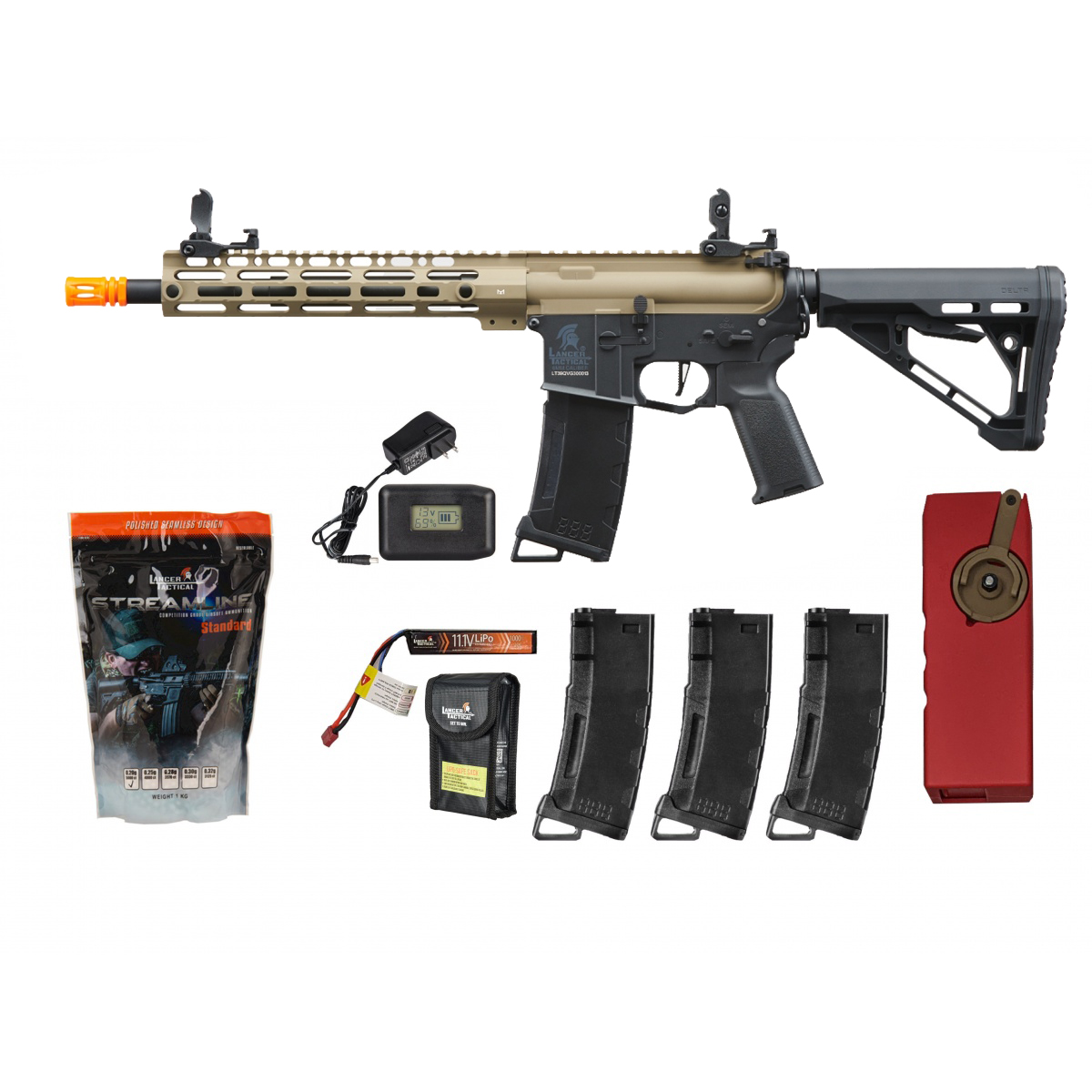 LT Gen 3 M-LOK 10" Airsoft M4 AEG with Delta Stock , LT-39, GEN 3, LT39 ...