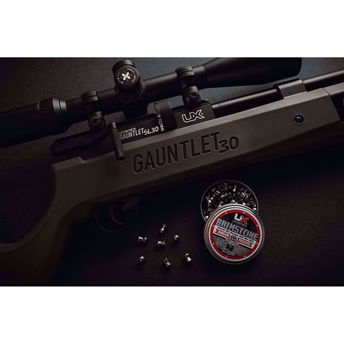 Umarex Gauntlet SL30 .30 Caliber Side Lever Pre-Charged Pneumatic Air ...