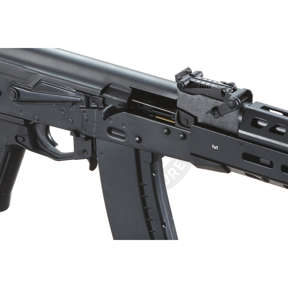 LCT Airsoft AK104 Steel AEG Airsoft Rifle w/ ASTER V2 SE Expert & Fixed Stock - (Black ...