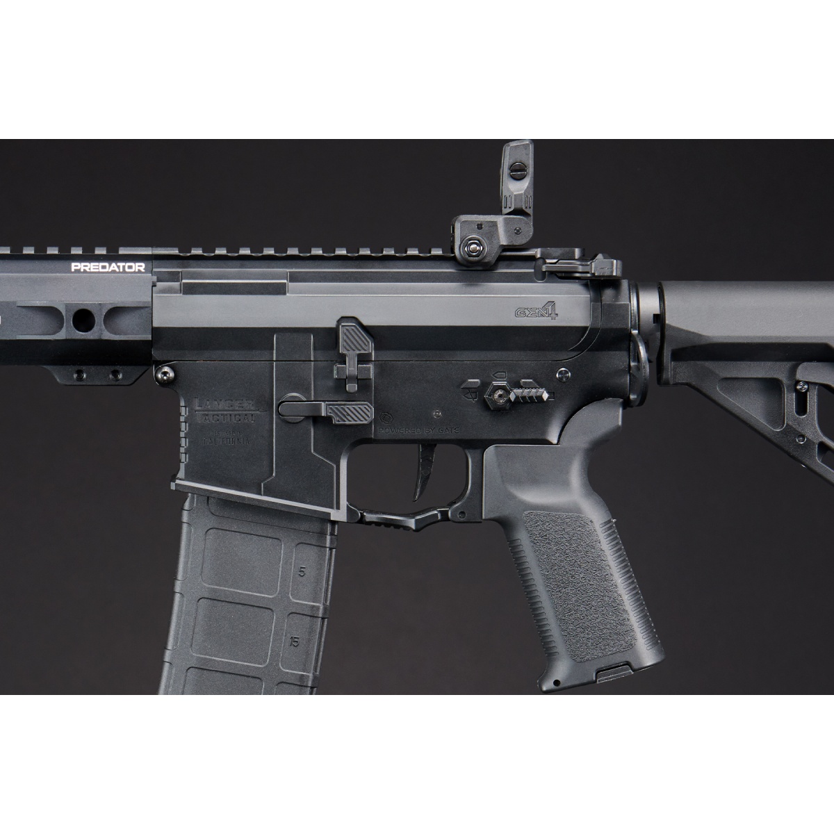 Lancer Tactical Gen 4 Predator Delta 10" Rail w/ Faxon Sight - (Black ...