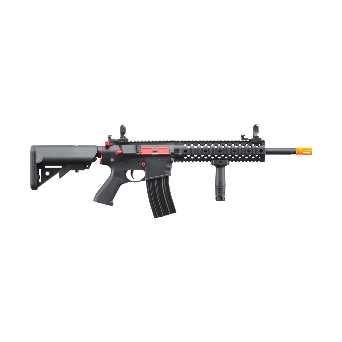 Lancer Tactical Gen 2 M4 Evo Airsoft AEG Rifle (Color: Black / Red ...