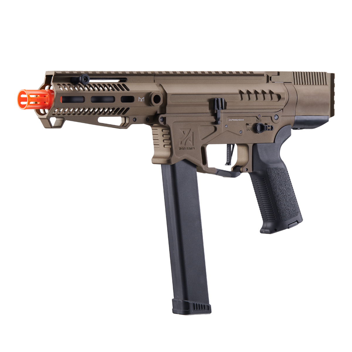 Zion Arms R&D Precision Licensed PW9 Mod 0 Airsoft Rifle (Color: Bronze ...