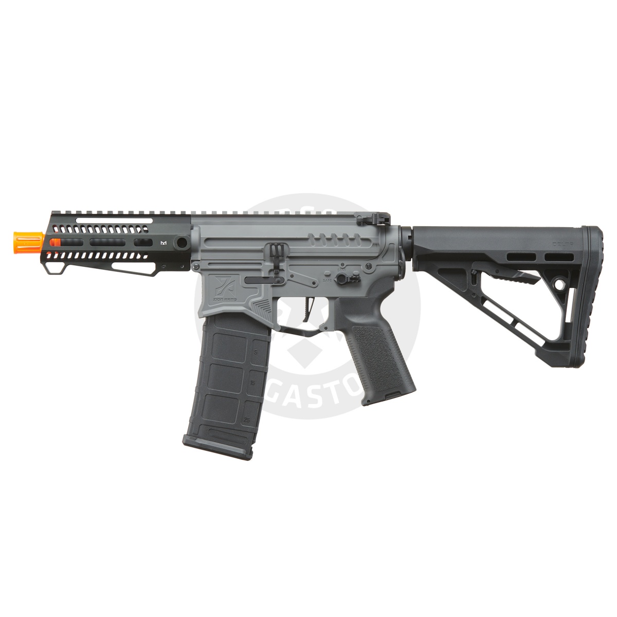 Zion Arms R15 Mod 1 Short Barrel Airsoft Rifle with Delta Stock - (Gray ...