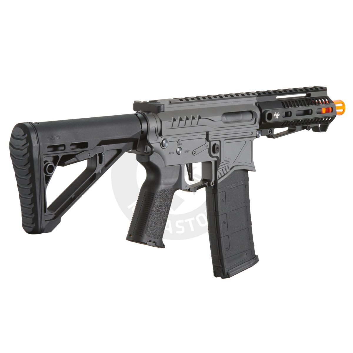 Zion Arms R15 Mod 1 Short Barrel Airsoft Rifle with Delta Stock - (Gray ...