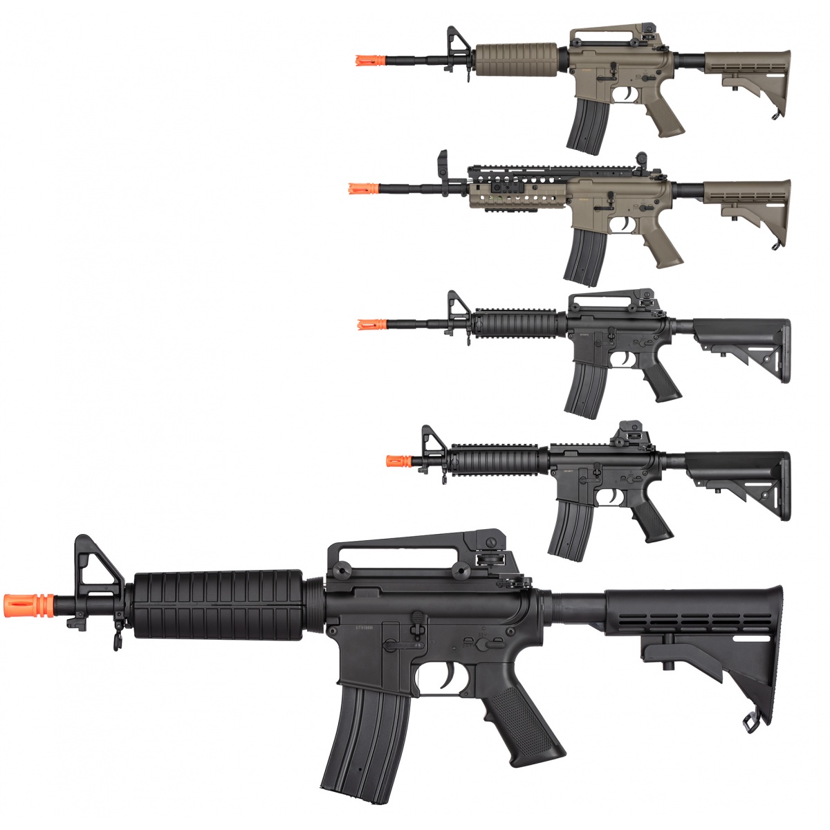 Double Bell M4 AEG Airsoft Rifle w/ Metal Gearbox [Polymer Body ...