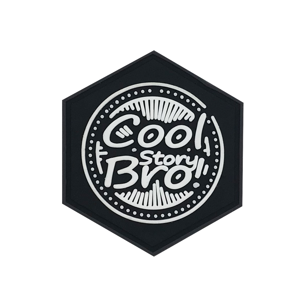 Hexagon PVC Patch "Cool Story Bro" | Airsoft Megastore