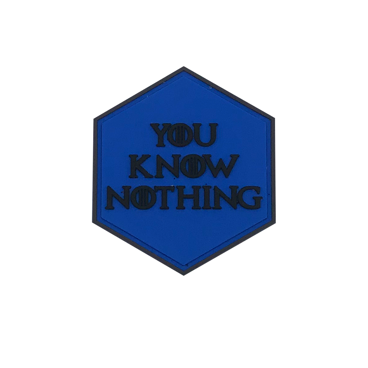 Hexagon PVC Patch "You Know Nothing" | Airsoft Megastore