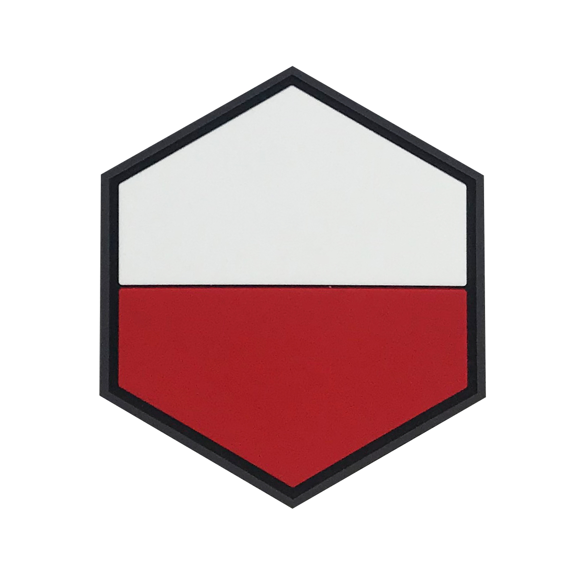 Hexagon PVC Patch Poland Flag | Airsoft Megastore