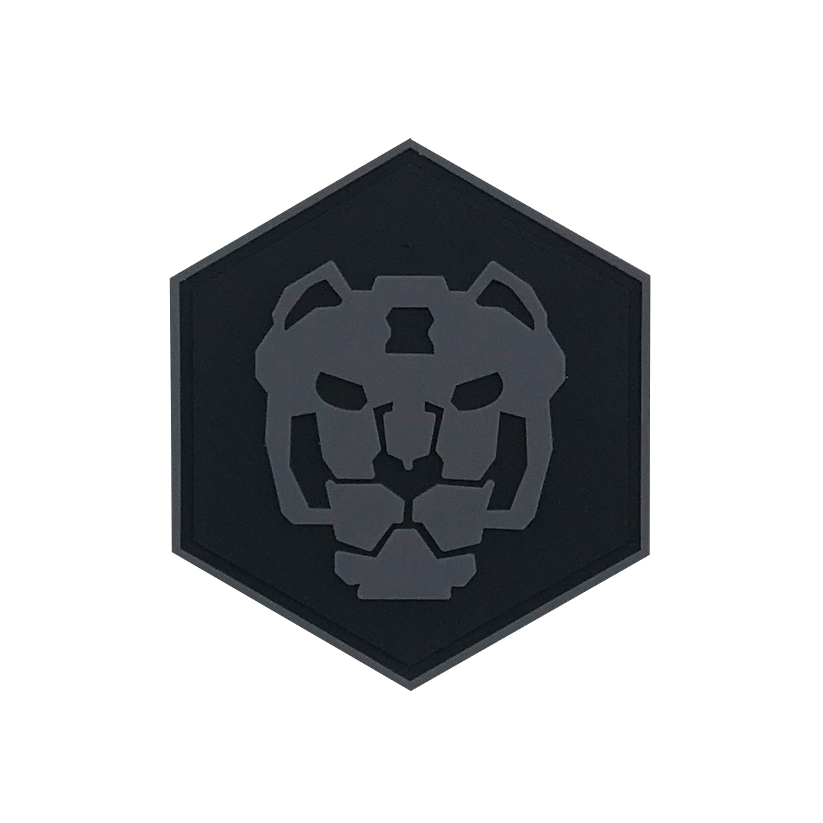Hexagon PVC Patch Vultron Black Lion | Airsoft Megastore