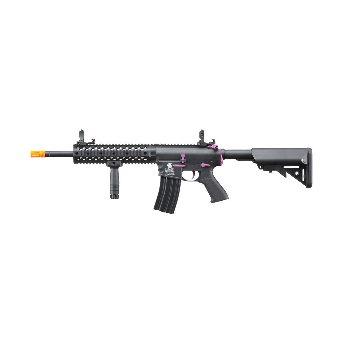 Lancer Tactical Gen 2 M4 Evo Airsoft AEG Rifle (Color: Black / Purple ...