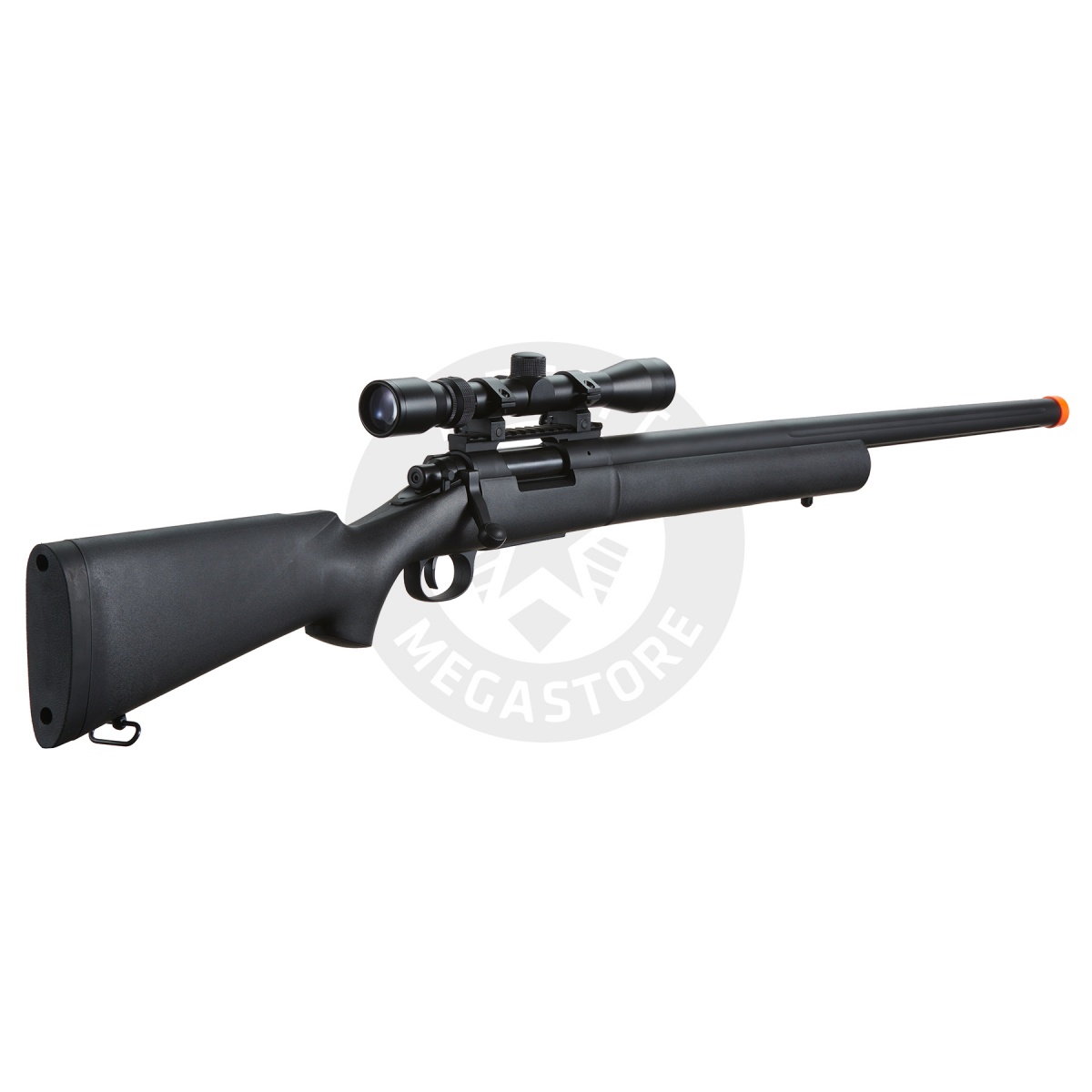 Lancer Tactical High FPS M24 Bolt Action Spring Powered Sniper Rifle w ...