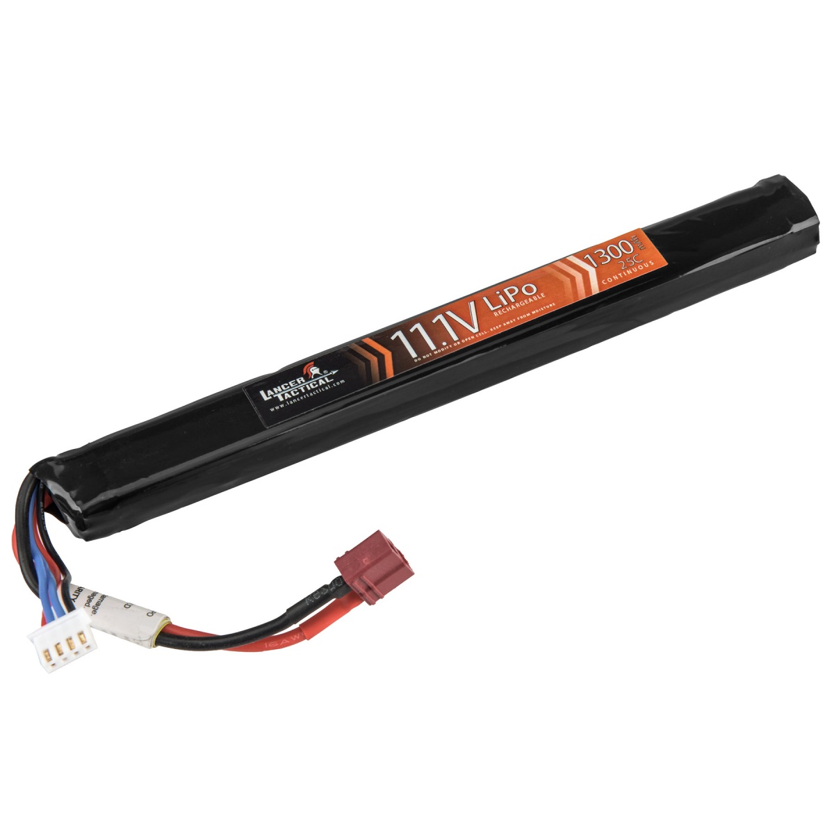 Lancer Tactical 11.1v 1300mAh 25C Lipo Battery (Deans Connector ...