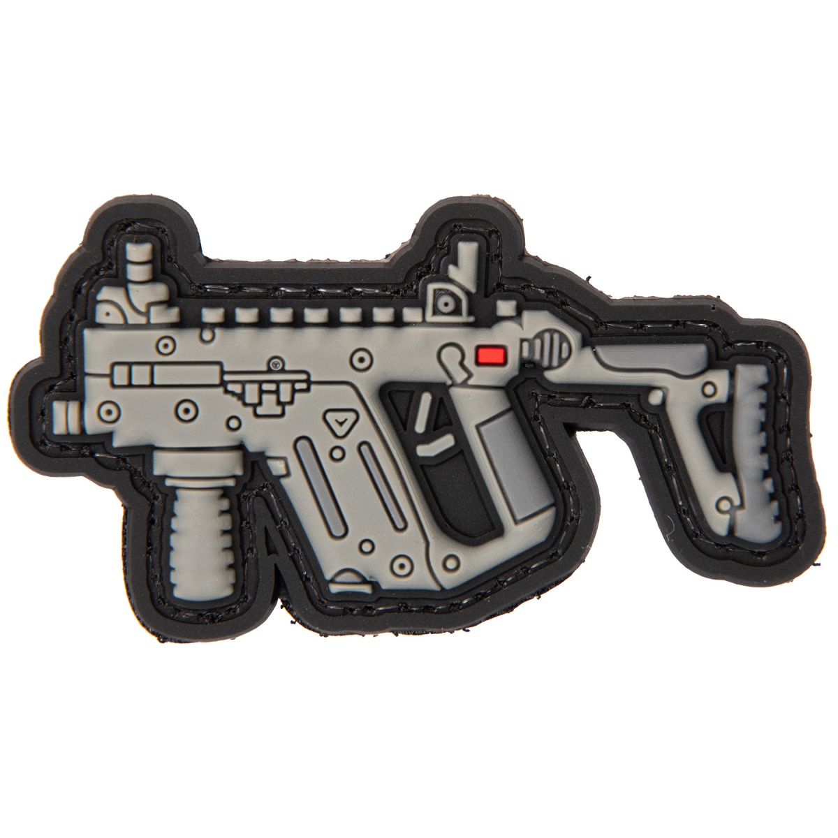 PVC Morale Patch Vector (Color: Gray) | Airsoft Megastore