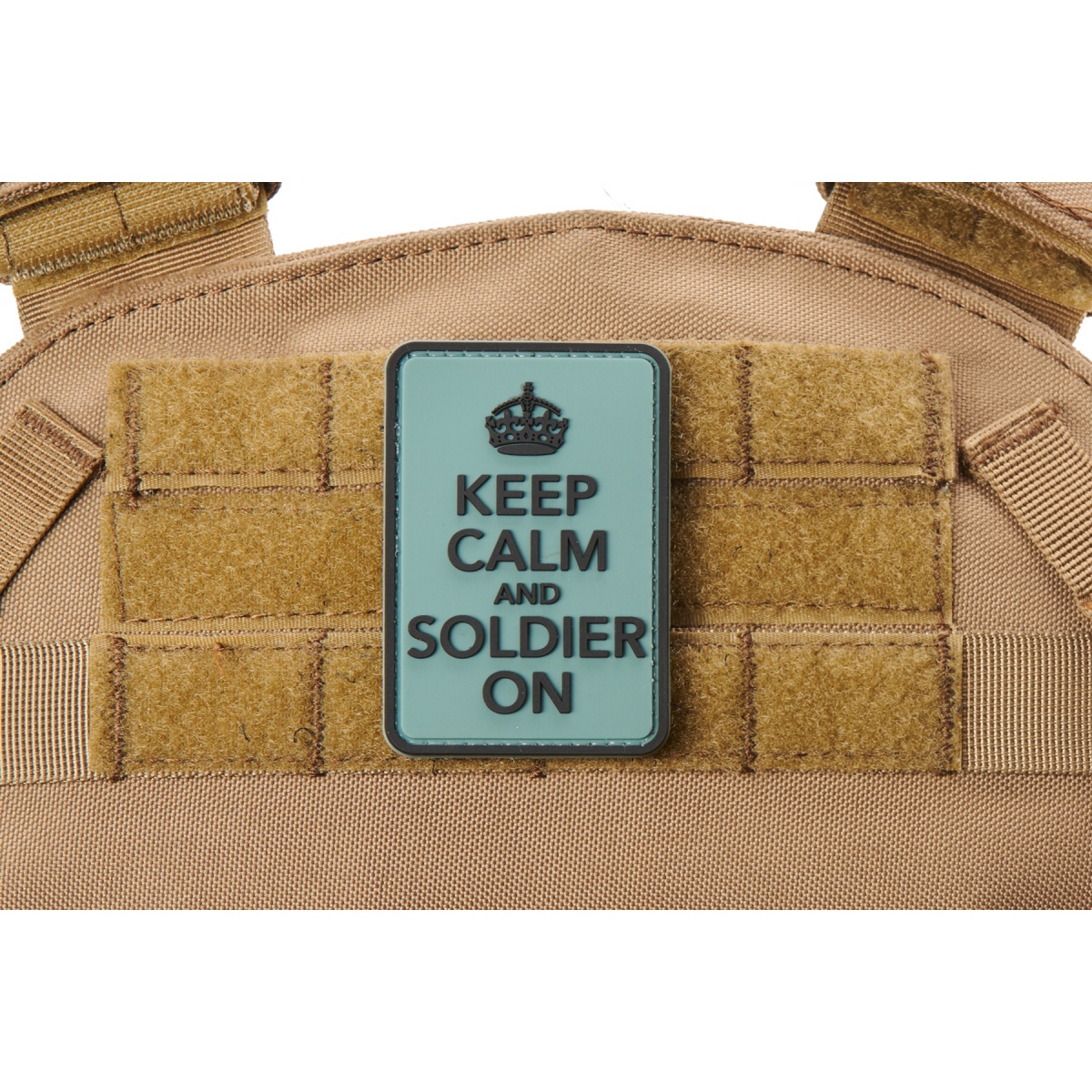 "Keep Calm and Soldier On" PVC Morale Patch (Color: Foliage) | Airsoft ...