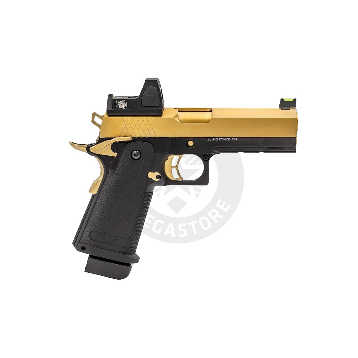 Raven Airsoft 4.3 Hi Capa + Micro Red Dot - Black & Gold | Airsoft ...