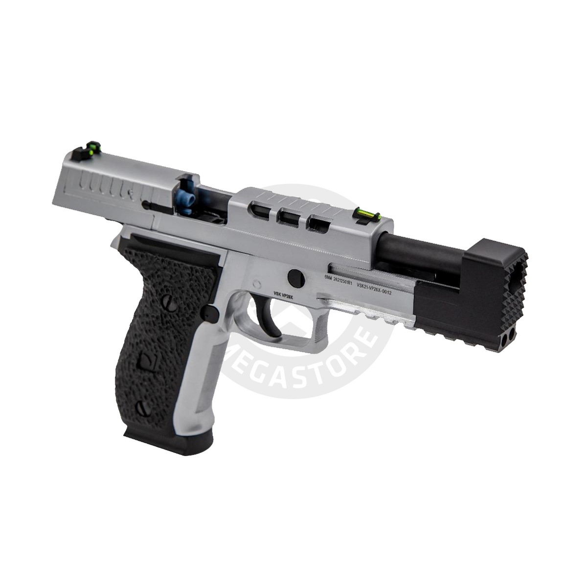 Vorsk Airsoft VP26X Gas Blowback Pistol - Silver | Airsoft Megastore