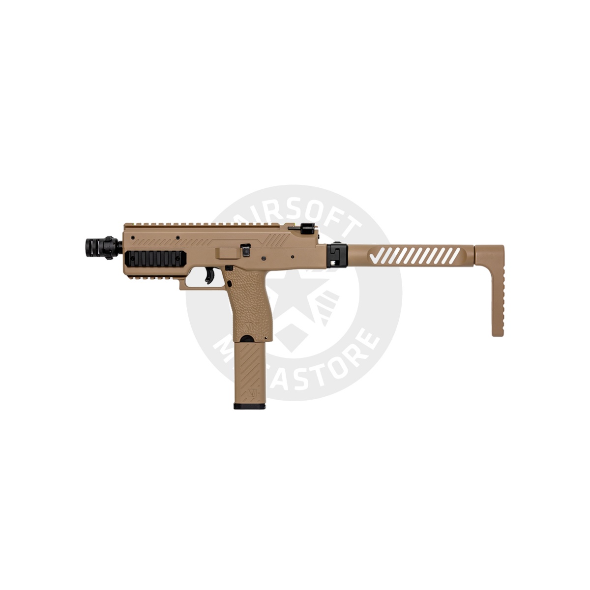 Vorsk Airsoft VMP-1 Gas Blowback SMG (Tan) | Airsoft Megastore