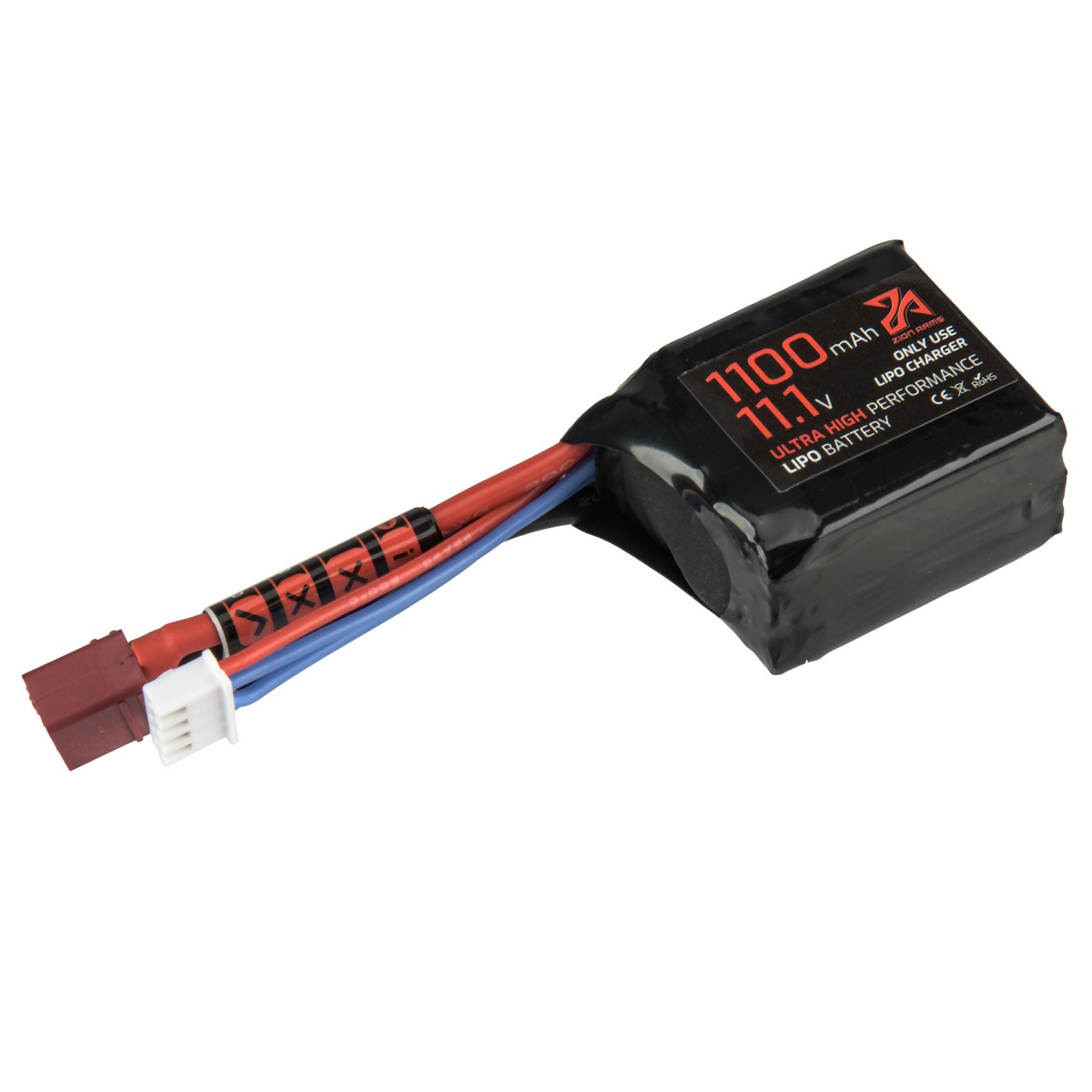 Zion Arms 11.1v 1100mAh Lithium-Ion Brick Type Battery (Deans Connector ...