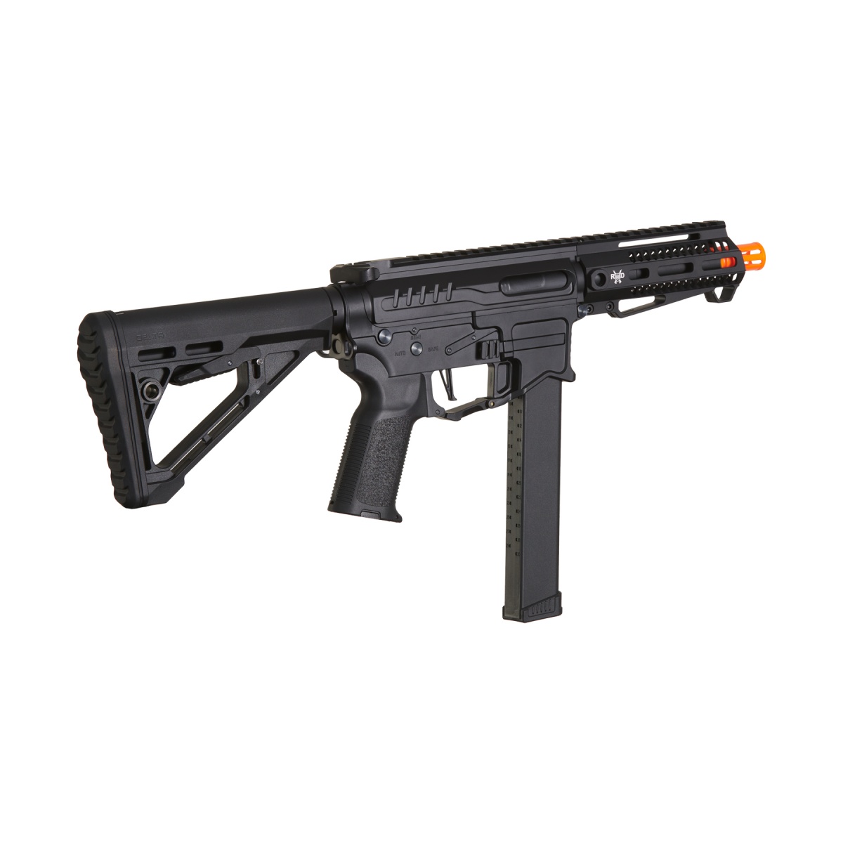 Zion Arms R&D Precision Licensed PW9 Mod 1 Airsoft Rifle with Delta Stock (Color: Black ...