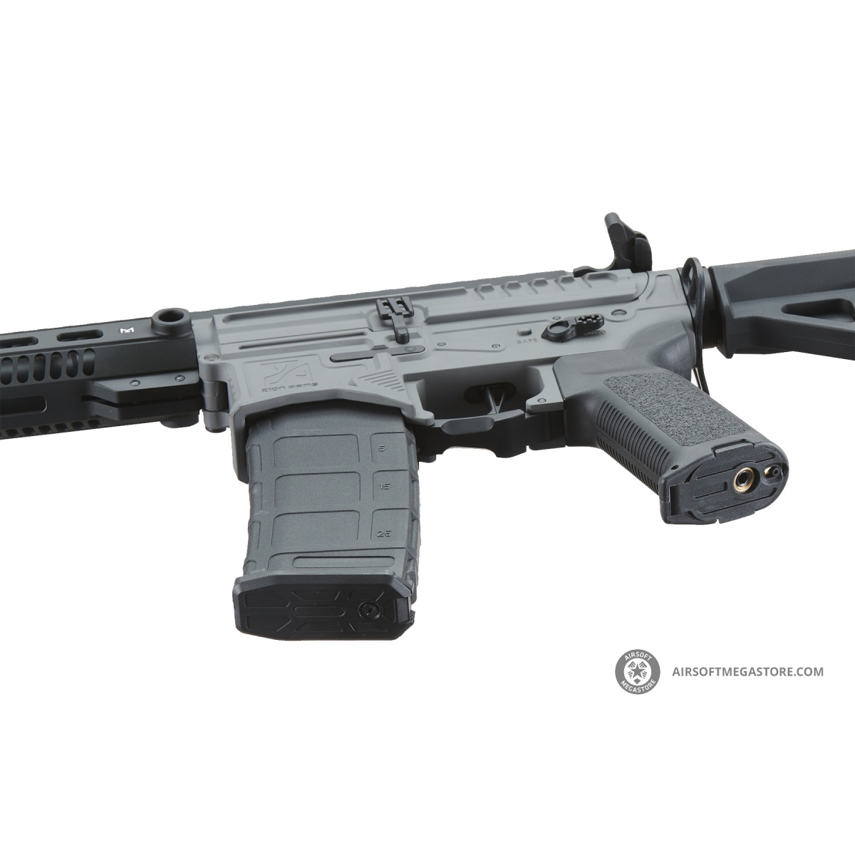 Zion Arms R15 Mod 1 Long Rail Airsoft Rifle with Delta Stock (Color ...