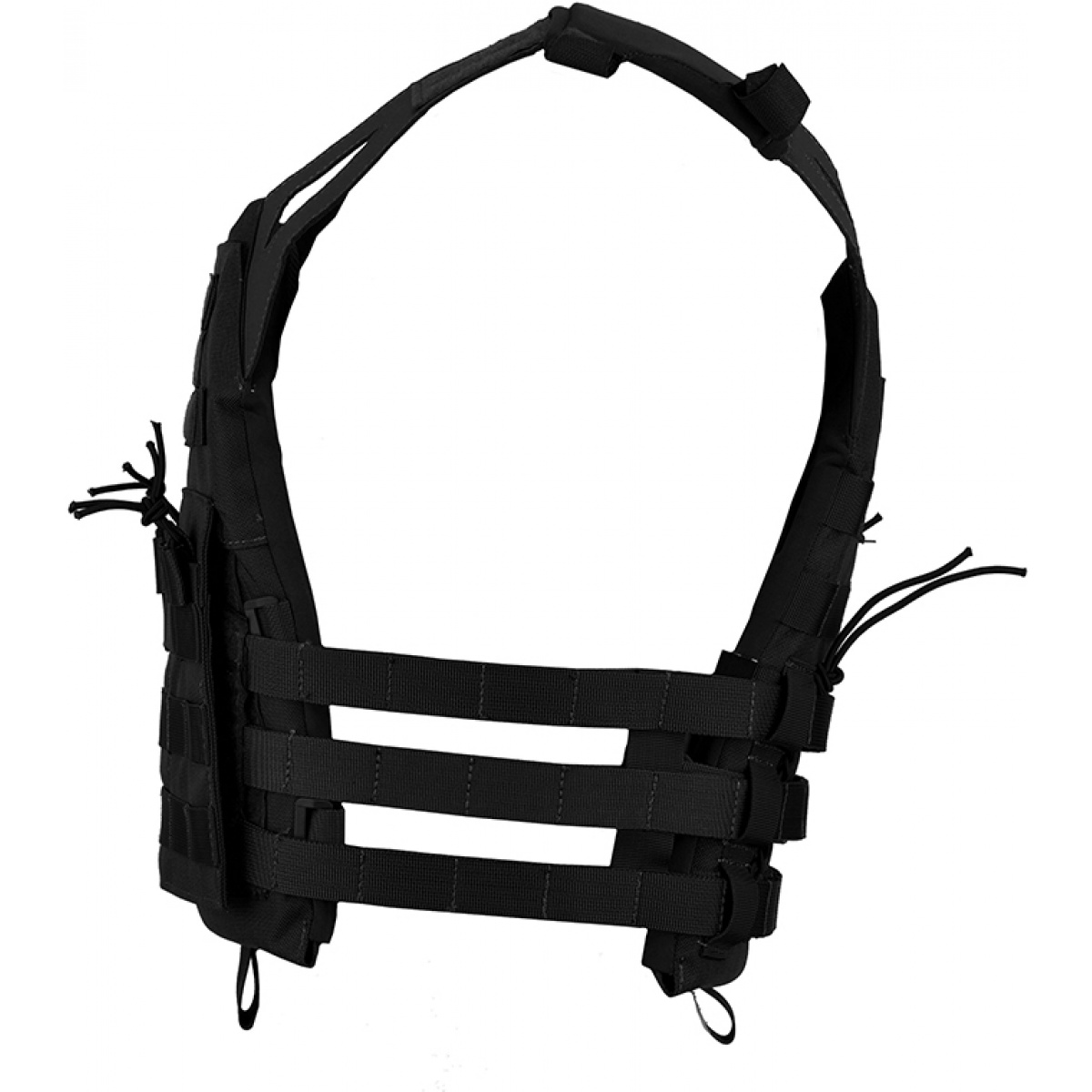 Jagun Tactical MOLLE Airsoft Tactical Vest w/ Dummy Plates - BLACK ...