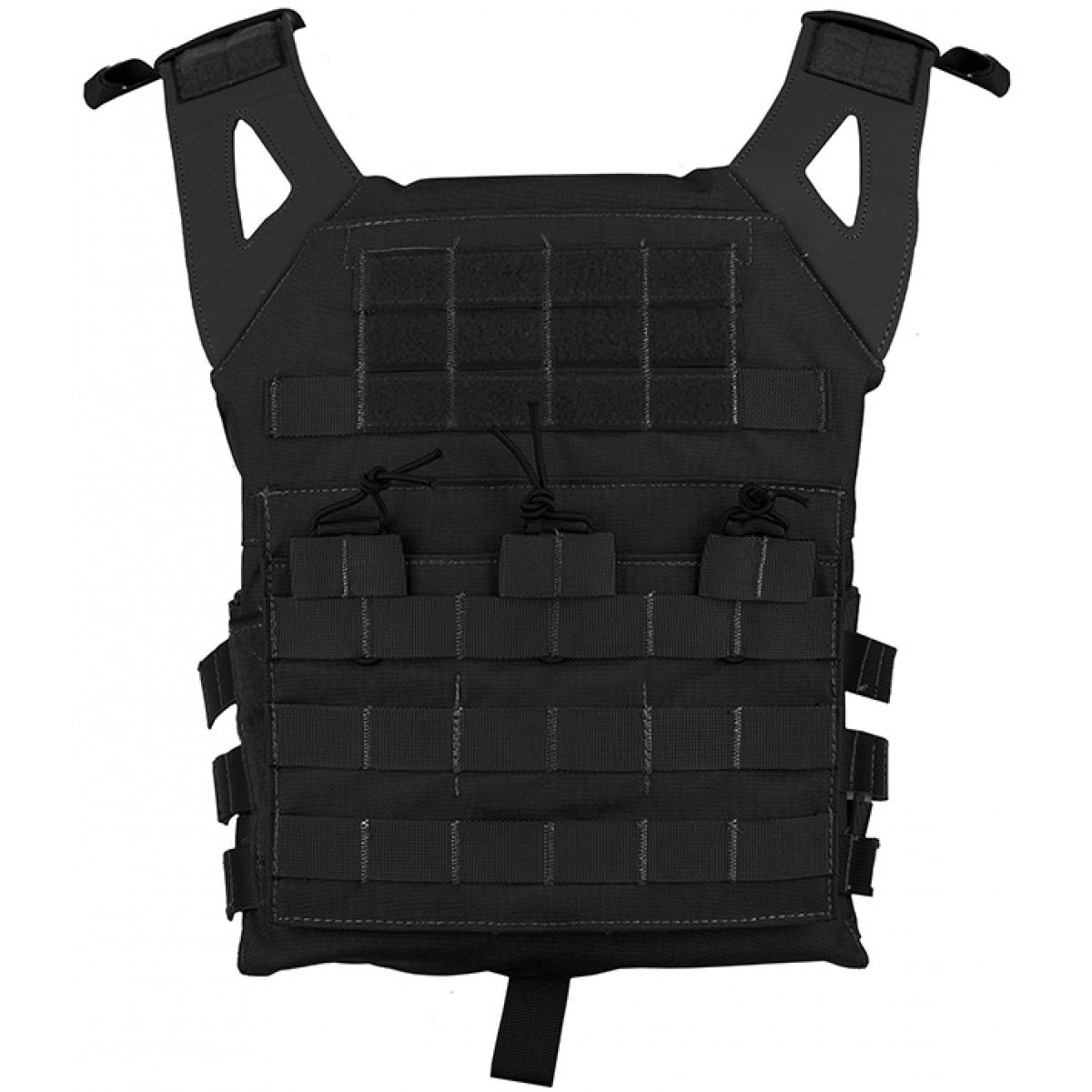 Jagun Tactical MOLLE Airsoft Tactical Vest w/ Dummy Plates - BLACK ...