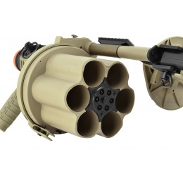 ICS Airsoft M32A1 GLM 6-Round Revolving Grenade Launcher - TAN ...