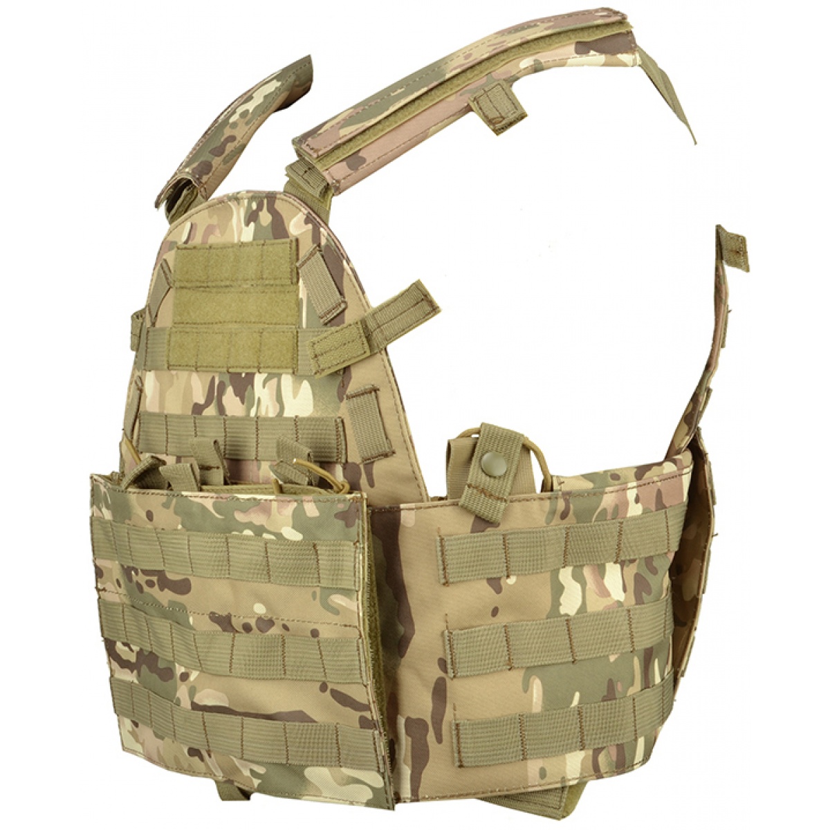 Lancer Tactical 600D Modular Airsoft MOLLE Tactical Vest (Camo ...