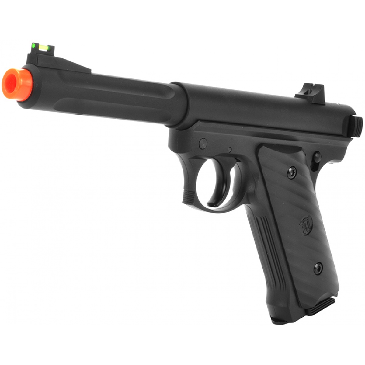 KJW MK2 CO2 NBB Airsoft Pistol w/ Optical Fiber Front Sight - BLACK | Airsoft Megastore