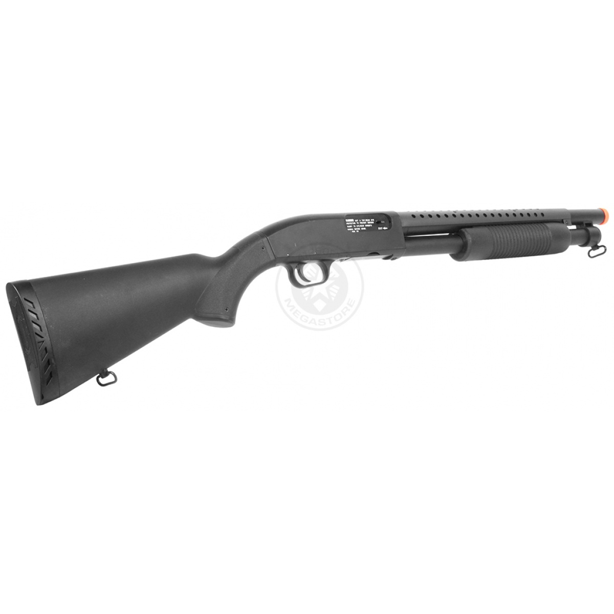 Double Eagle M58A Full Metal Pump Action Airsoft Spring Shotgun w/ Full ...