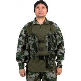 Jagun Tactical Load Bearing Vest LBV Chest Rig - PLA TYPE 07 | Airsoft ...