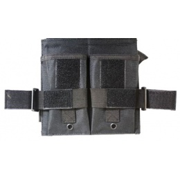 AMA Double M4 Airsoft Magazine Drop Leg Pouch - BLACK | Airsoft Megastore