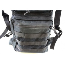 AMA Folding Backpack w/ MOLLE Webbing - BLACK | Airsoft Megastore