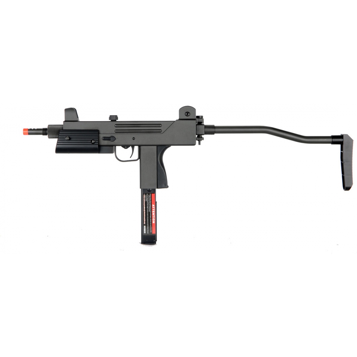 HFC Airsoft Gas Powered Pistol w/ Folding Stock - BLACK | Airsoft Megastore