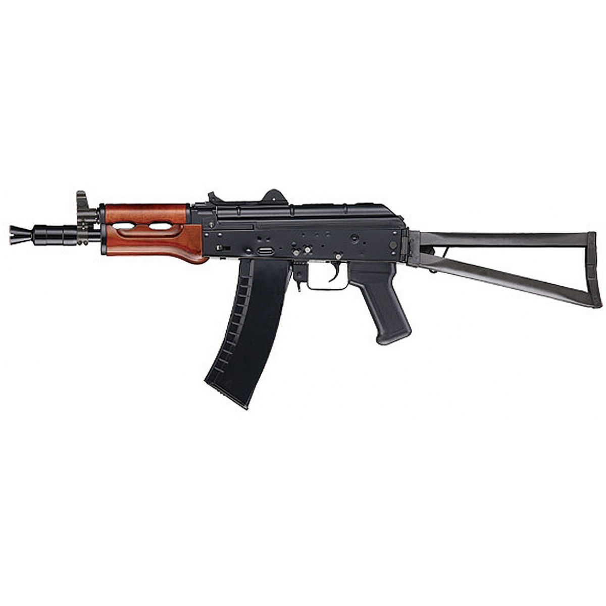 ICS Airsoft AK74U AEG Full Metal w/ Real Wood Handguard Assault Rifle | Airsoft Megastore