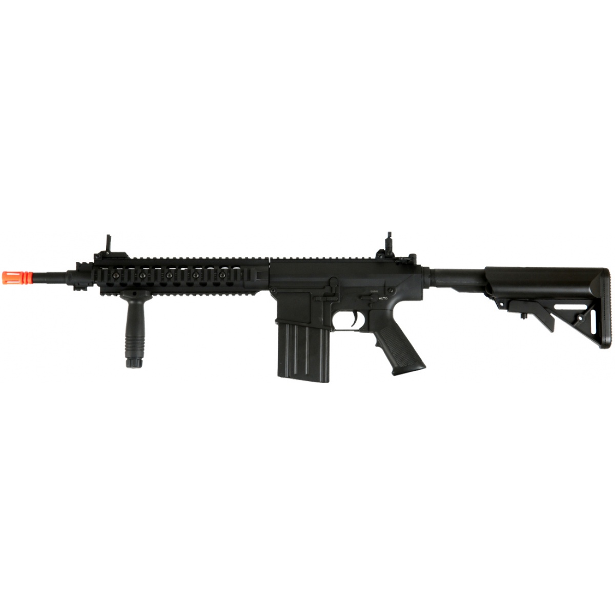 A&K Airsoft SR25K AEG Long Barrel Top Rail Version - BLACK | Airsoft ...