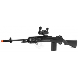 400 FPS AGM Airsoft M14 RIS Spring Sniper Rifle w/ Red Dot | Airsoft ...