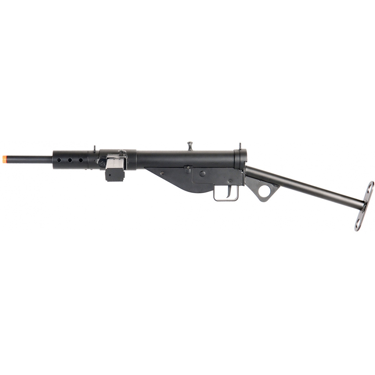 AGM Airsoft MP058 MKII STEN AEG WWII British Full Metal SMG - BLACK ...