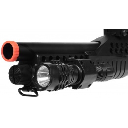 350 FPS AGM Airsoft Tactical Pump Action Shotgun w/ Flashlight ...