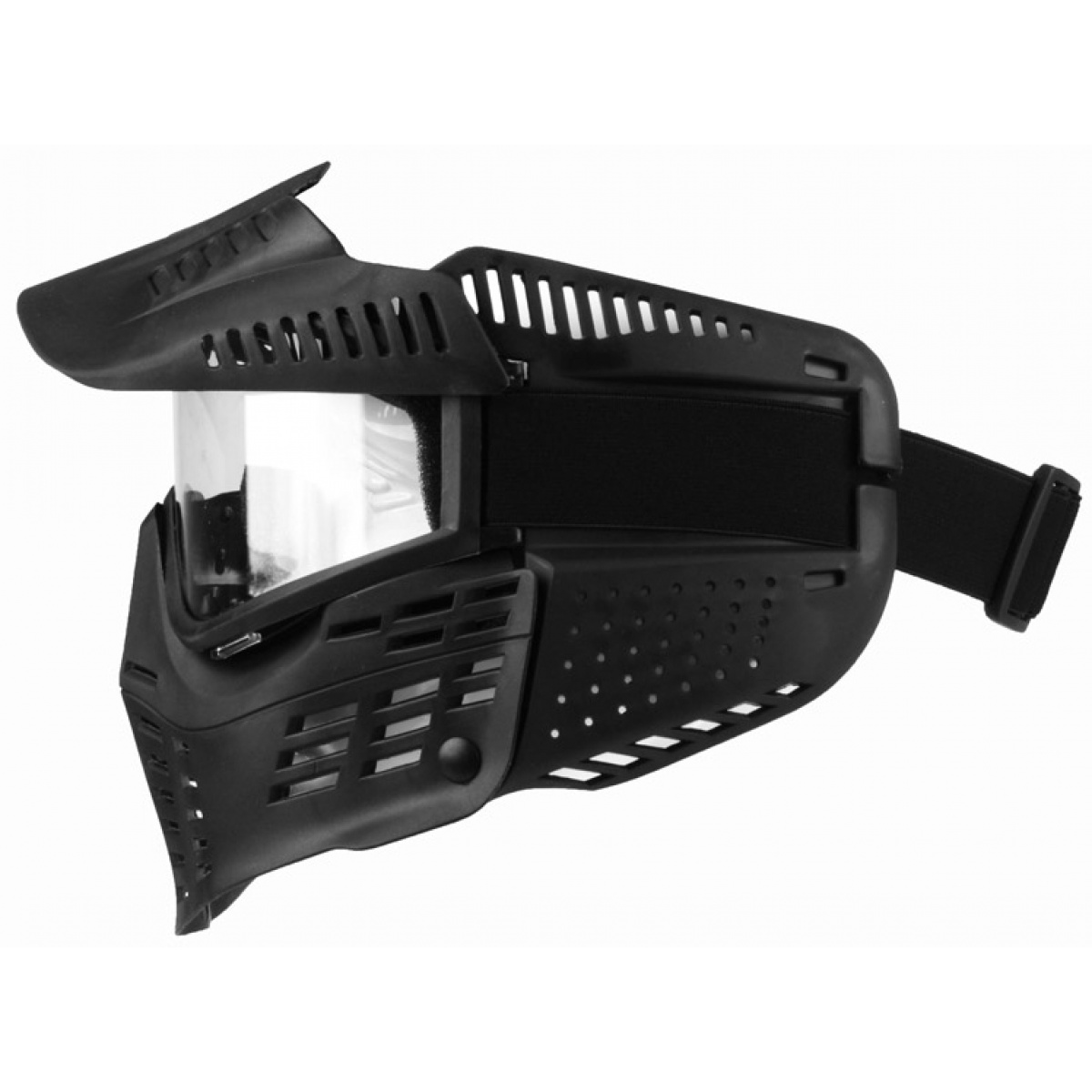 G-Force TSD Tactical Full Face Clear Face Mask w/ Visor - BLACK ...