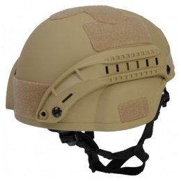 Lancer Tactical MICH 2000 SF Type Tactical Helmet - TAN | Airsoft Megastore