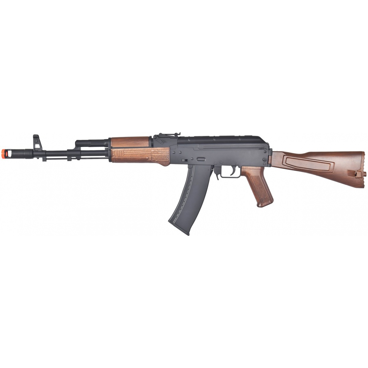 Wellfire Airsoft D74 Plastic AK-74 AEG - BLACK & WOOD | Airsoft Megastore