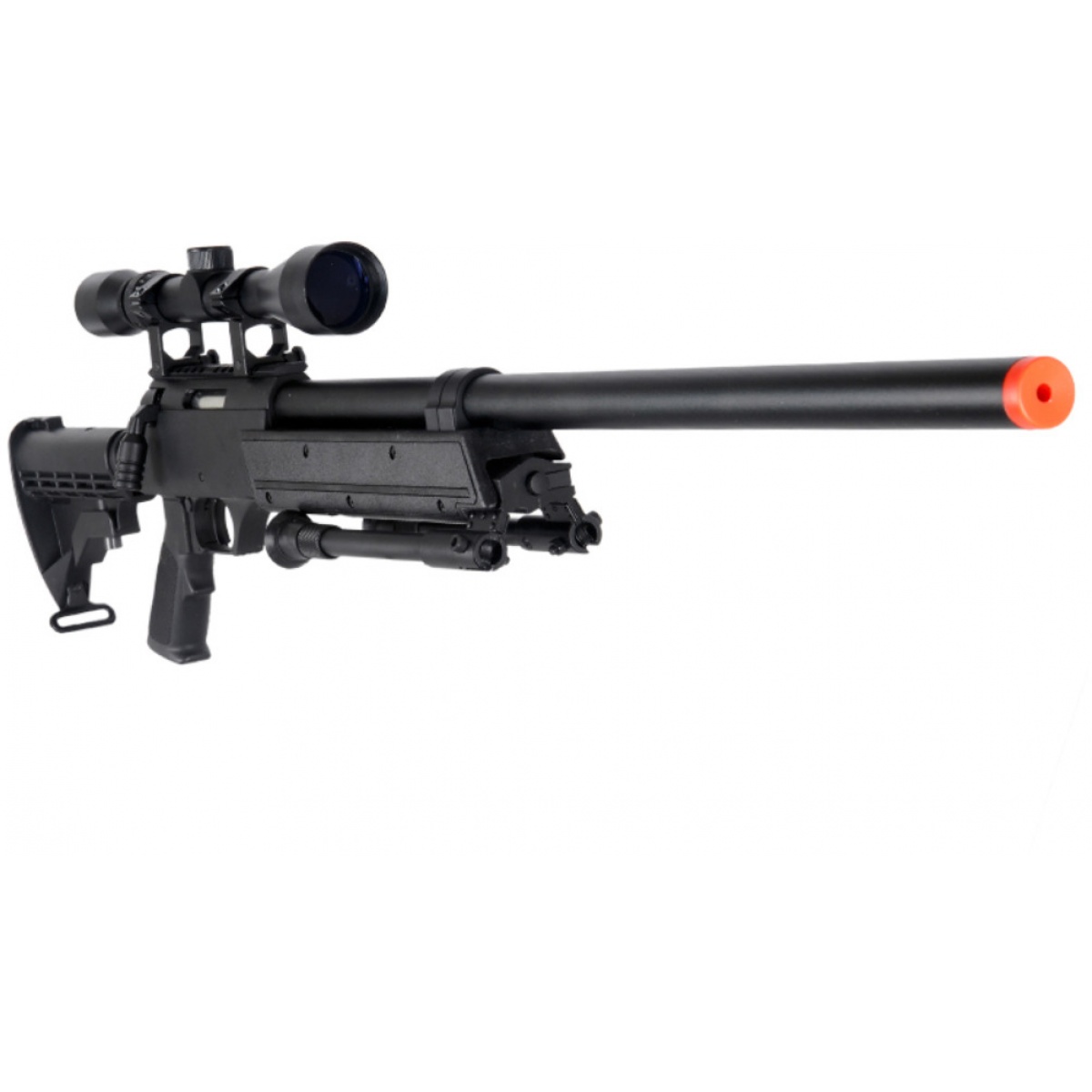 WellFire MB06 Airsoft Bolt Action Sniper Rifle w/ Scope and Bipod ...