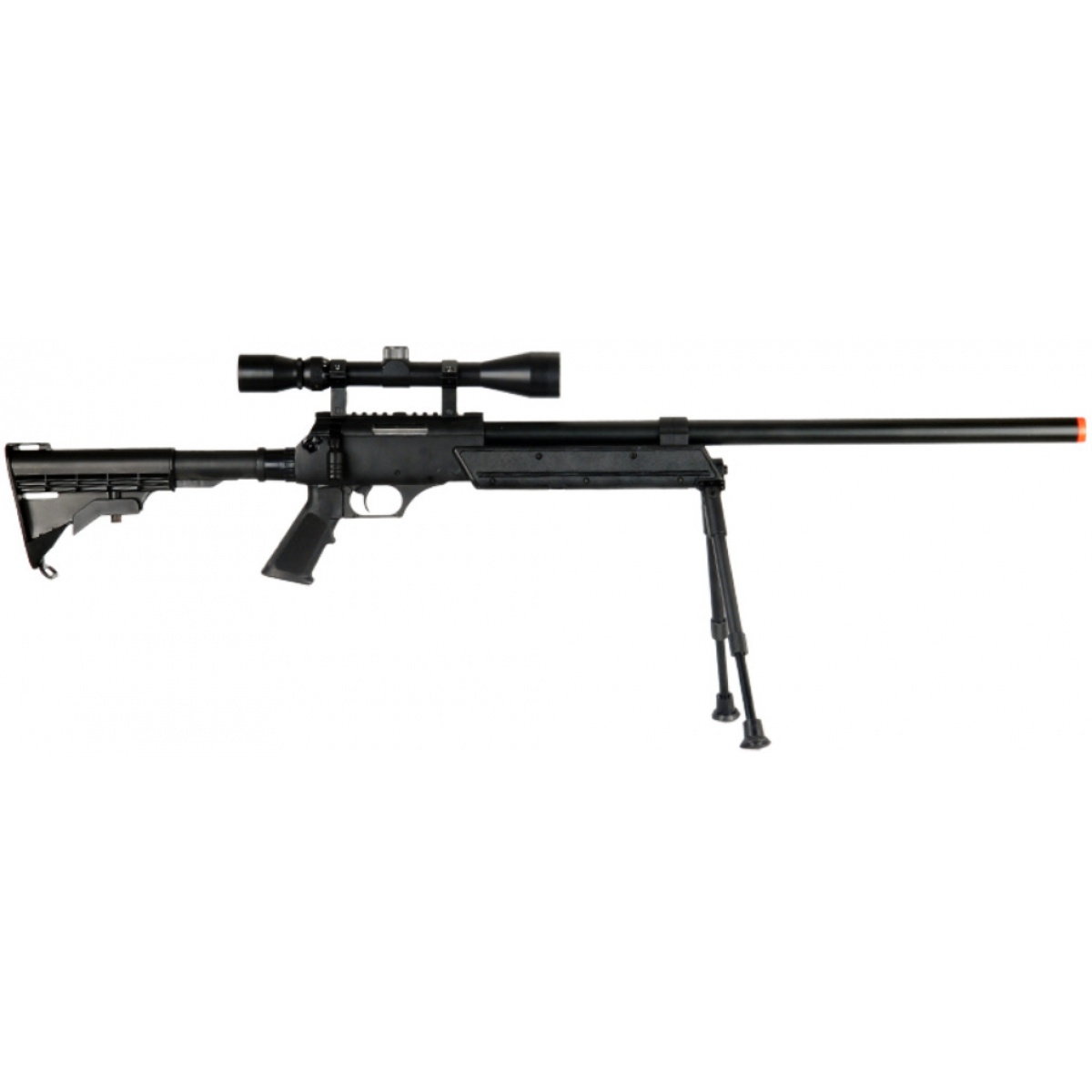 WellFire MB06 Airsoft Bolt Action Sniper Rifle w/ Scope and Bipod ...