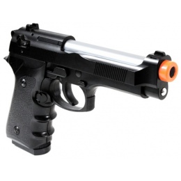 HFC M9 Vertec Airsoft Spring Pistol w/ Slide Lock - SILVER and BLACK ...