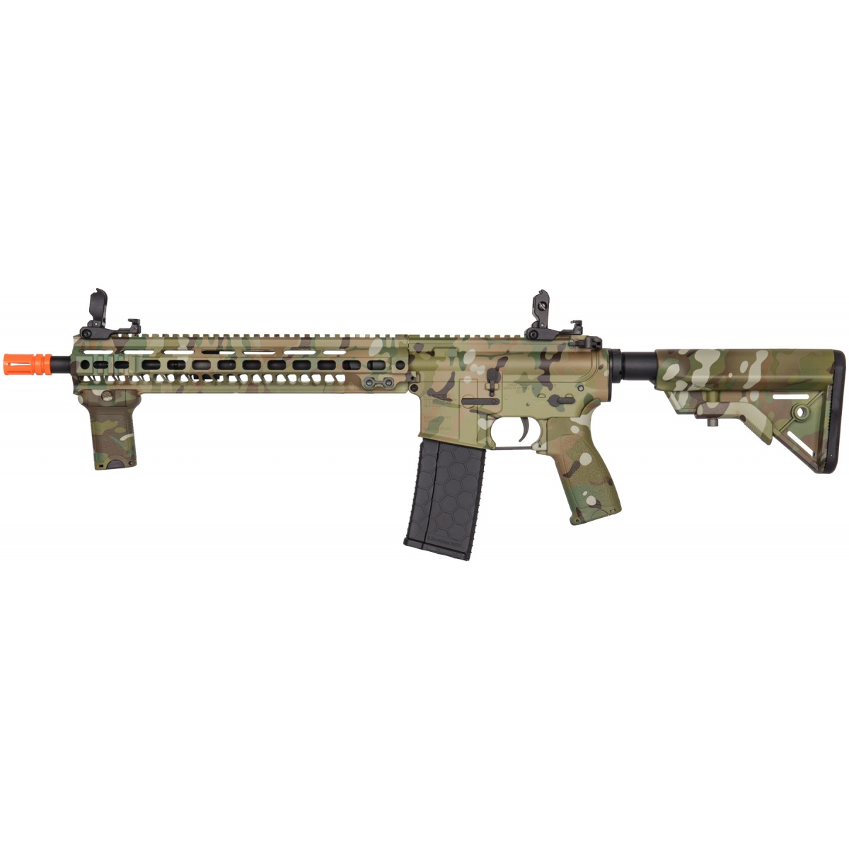 Lancer Tactical Bravo MK4 SMR Black Jack AEG Airsoft Rifle - CAMO ...