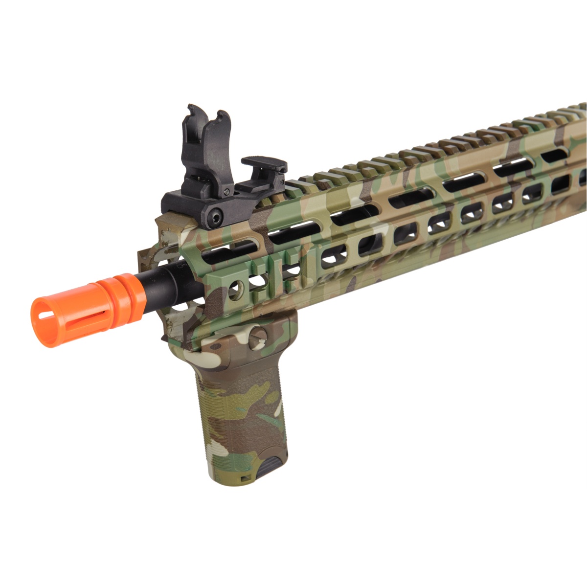 Lancer Tactical Bravo MK4 SMR Black Jack AEG Airsoft Rifle - CAMO ...