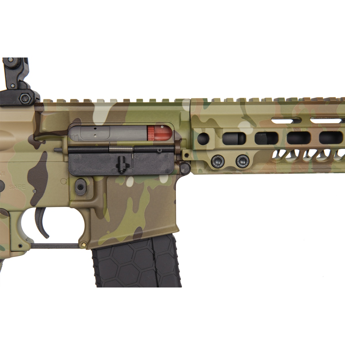 Lancer Tactical Bravo MK4 SMR Black Jack AEG Airsoft Rifle - CAMO ...