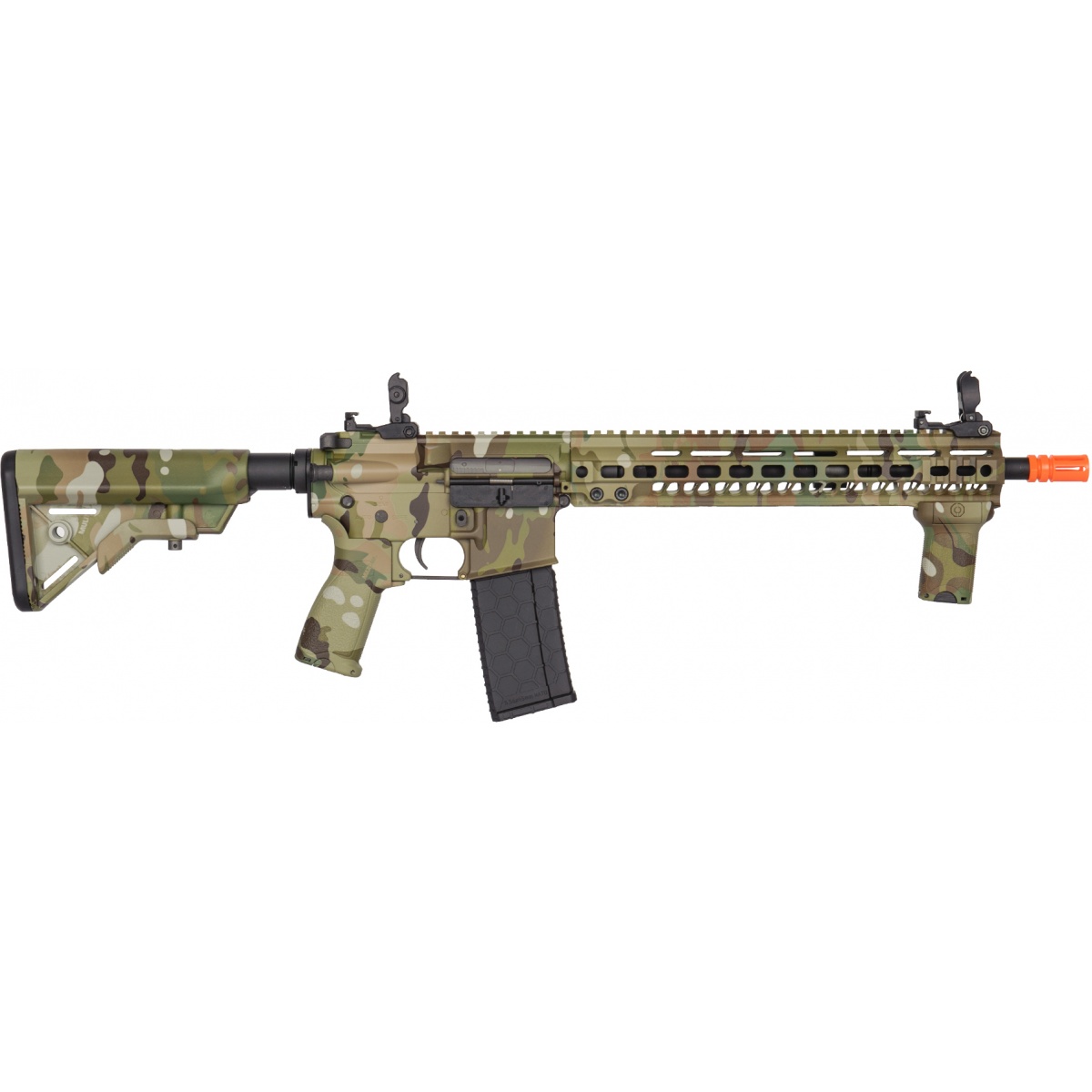 Lancer Tactical Bravo MK4 SMR Black Jack AEG Airsoft Rifle - CAMO ...