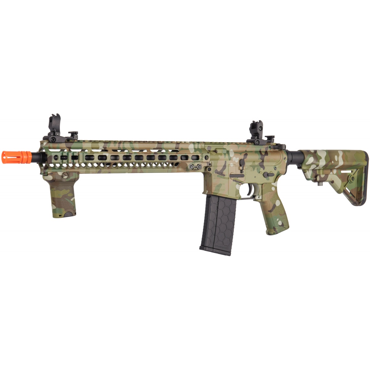 Lancer Tactical Bravo MK4 SMR Black Jack AEG Airsoft Rifle - CAMO ...